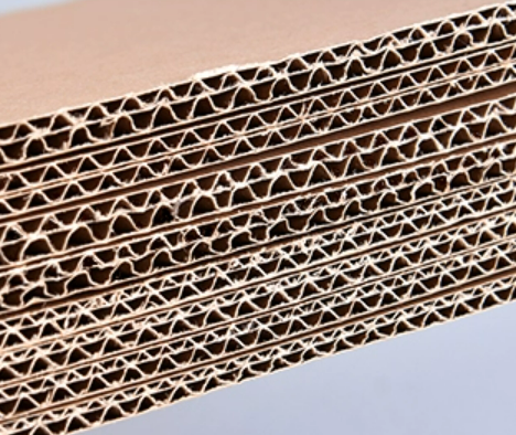 Corrugated cardboard hard card